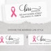Breast Cancer Address Label, Pink Ribbon, Awareness, Survivor, Return ...