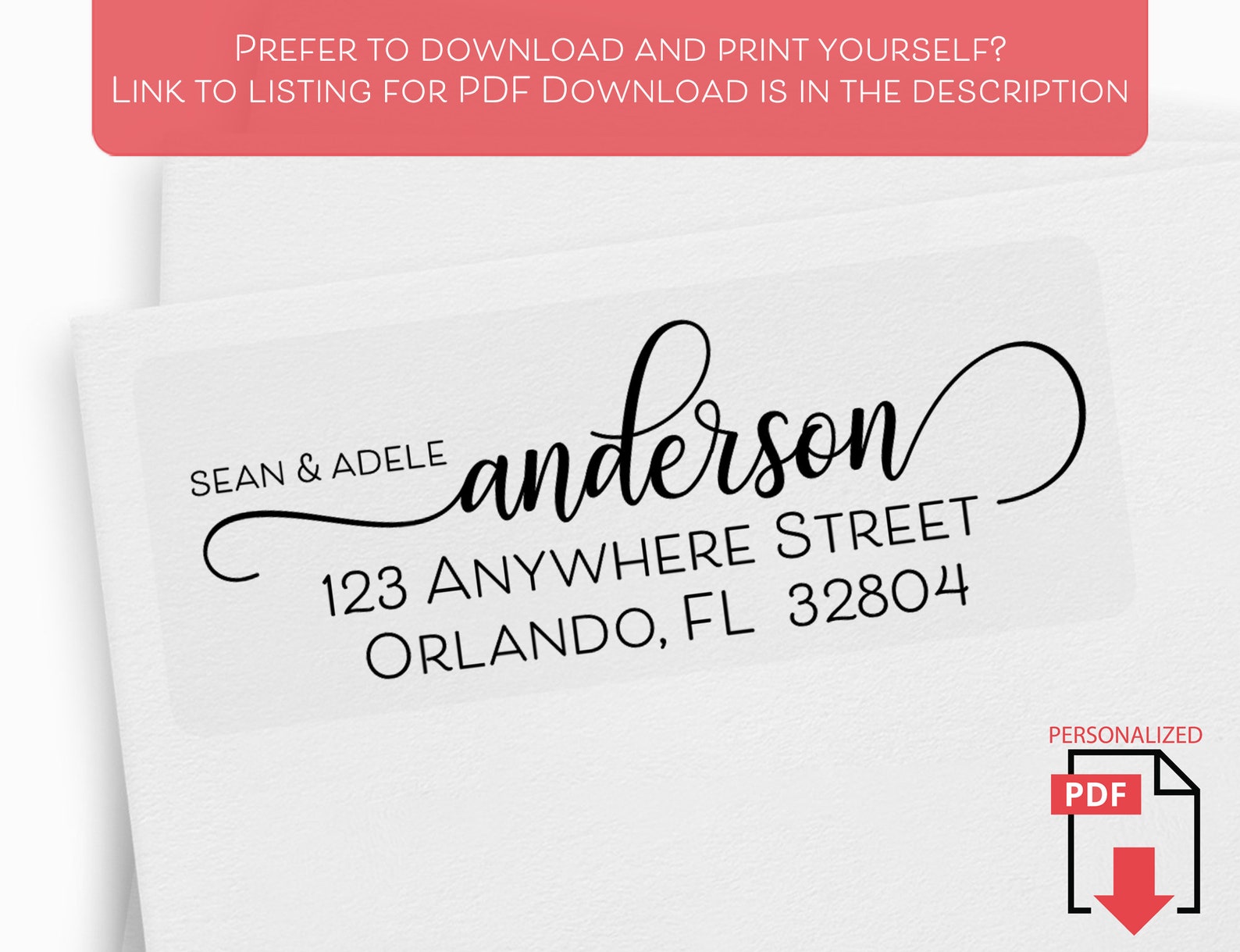 Return Address Labels Calligraphy Address Labels Fancy - Etsy