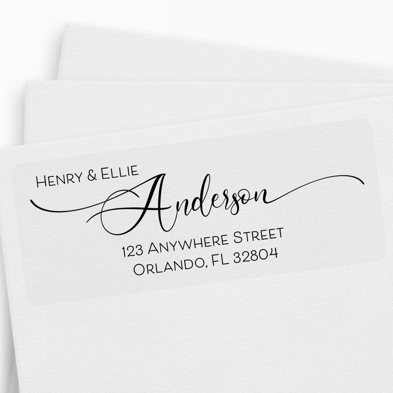 Personalized Self Adhesive Address Labels - Etsy