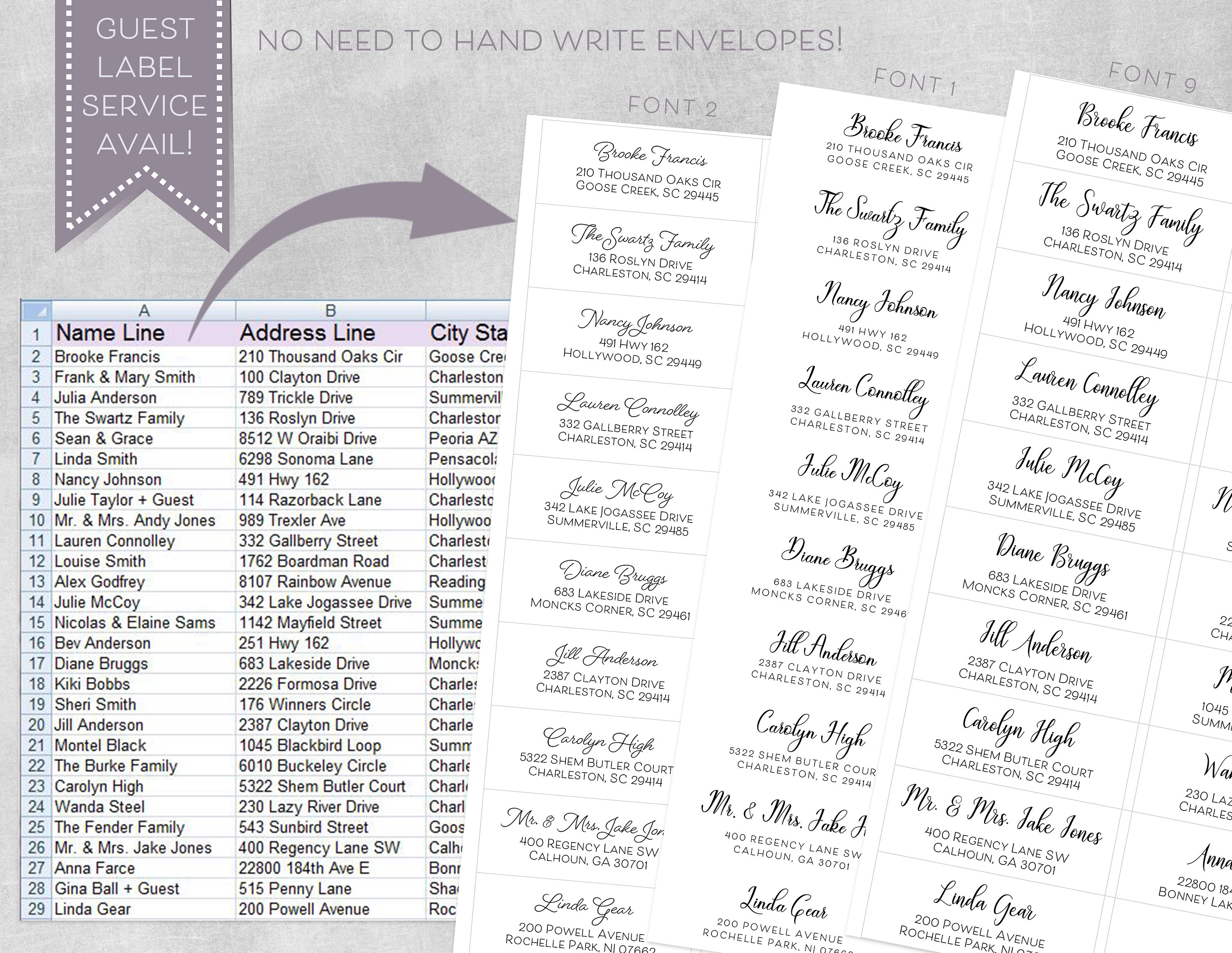 Family Address Labels Modern Family Return Address Stickers | Etsy