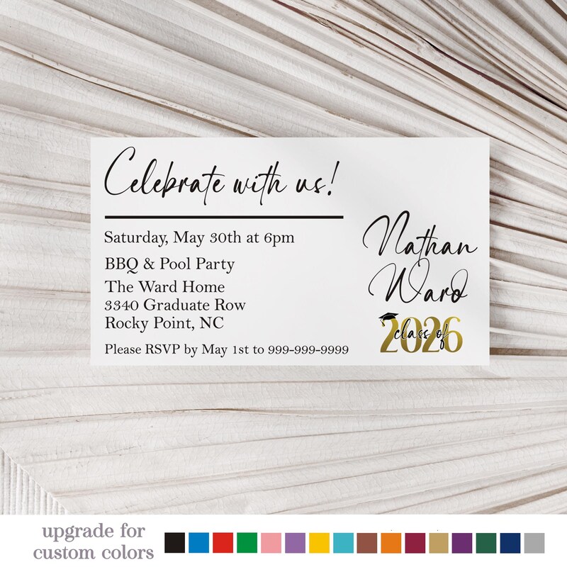 Graduation Open House Invitations - Etsy