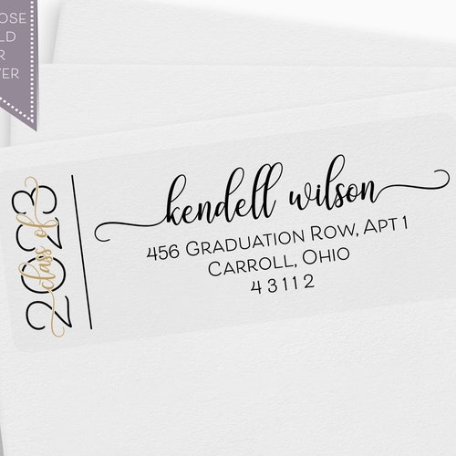 Graduation Address Label Download Class of 2022 Graduate - Etsy