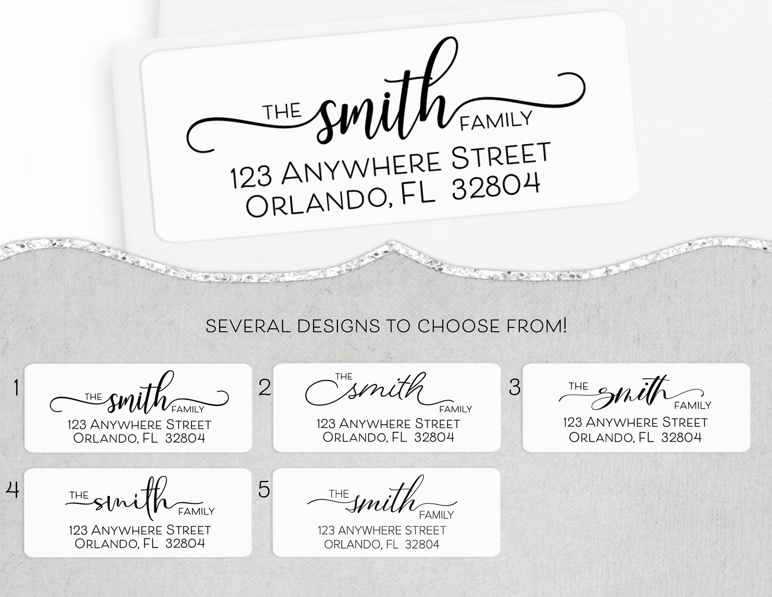 Return Address Labels, Family Address Labels, Fancy Return Address ...