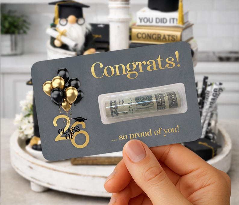 Graduation Money Holder Card for High School or College Graduate, Bruh ...