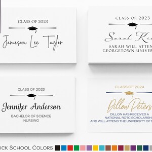 Graduation Address Label Graduate Announcement Return Address - Etsy