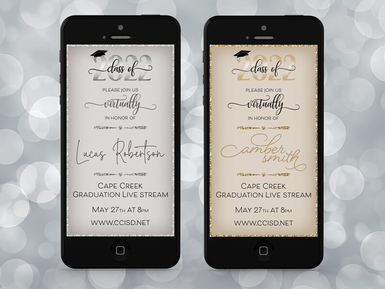 Graduation Virtual Invitation Graduation Live Stream Invite - Etsy