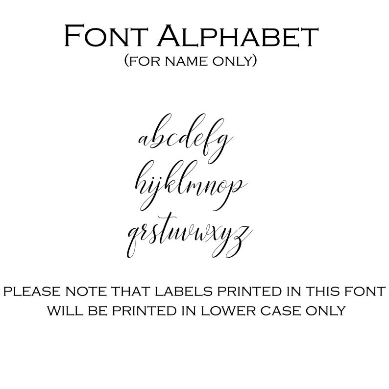 Script Address Label Modern Script Return Address Label | Etsy