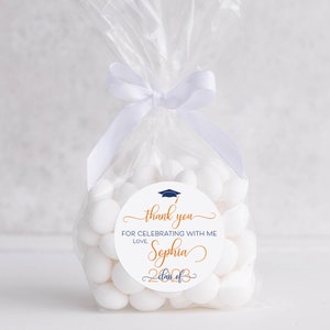 Graduation Thank You Sticker Graduation Party Favor Sticker - Etsy