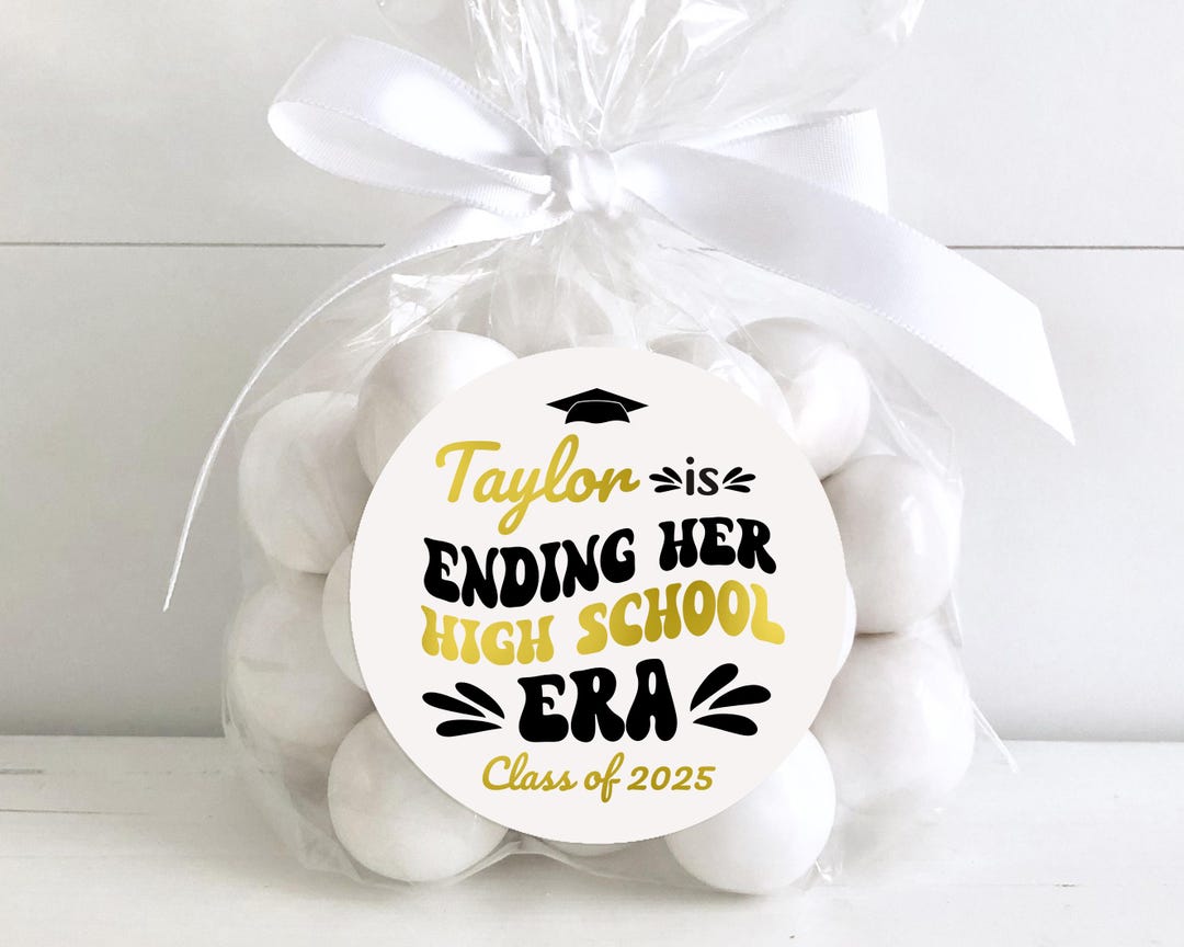 Personalized Ending High School Era Sticker, Custom in My Grad Era ...