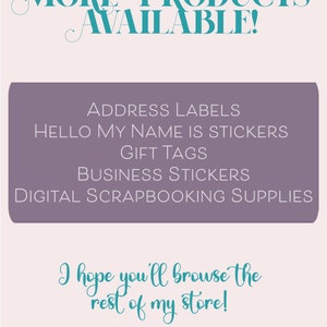Script Address Label, Modern Script Return Address Label, Custom ...