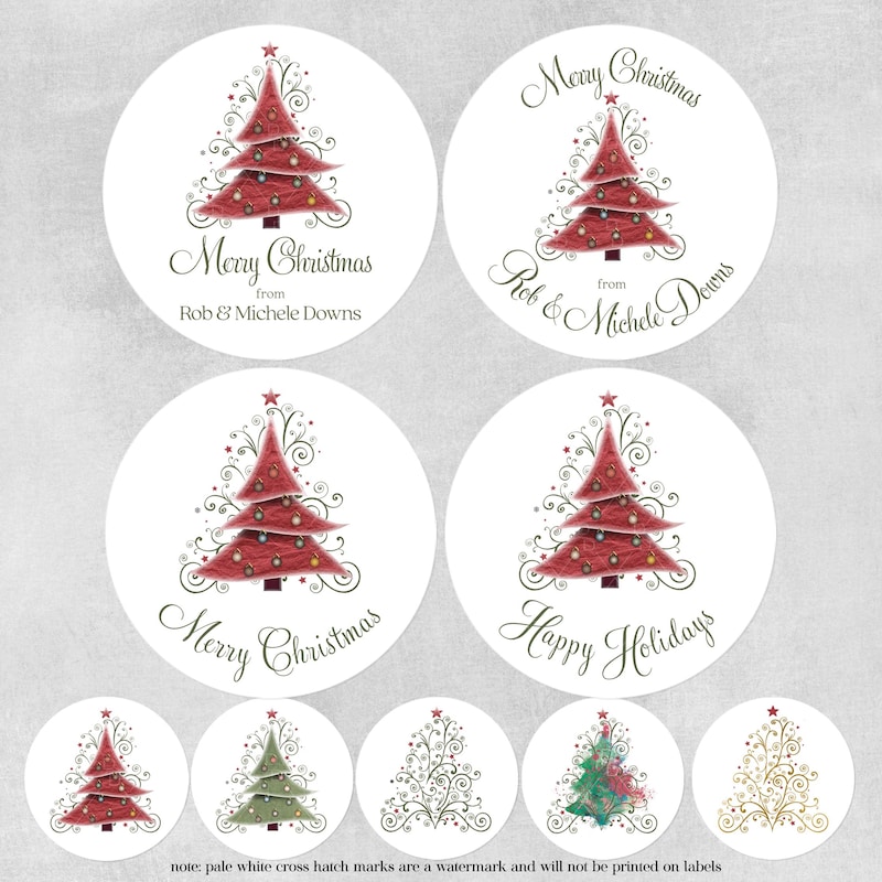 Happy Holidays Stickers - Etsy