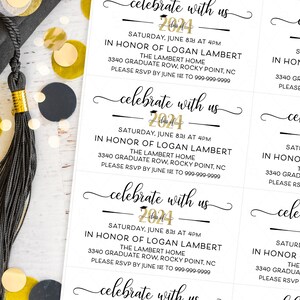 Graduation Party Insert Card With College Fund QR Codes, Grad Gift Cash ...