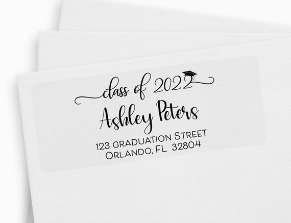 Graduation Announcement Address Label Graduation Address - Etsy