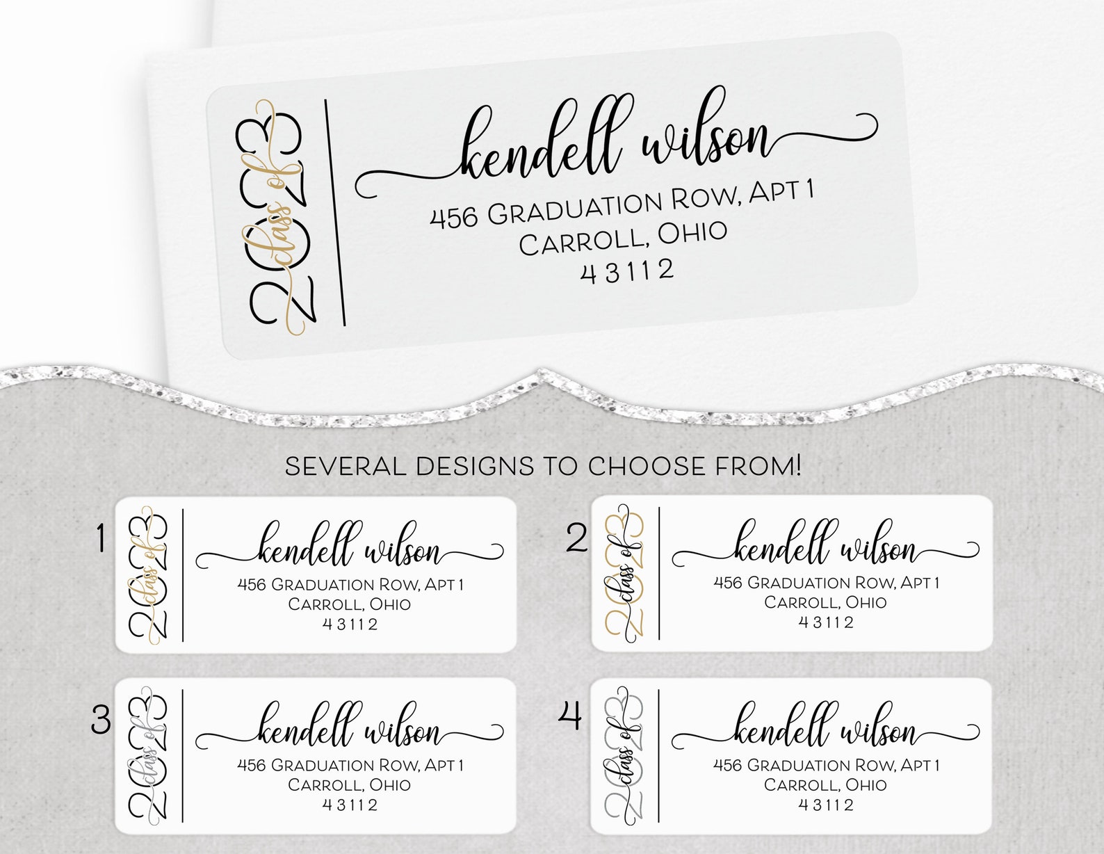 Graduation Announcement Address Label Graduate Invitation - Etsy