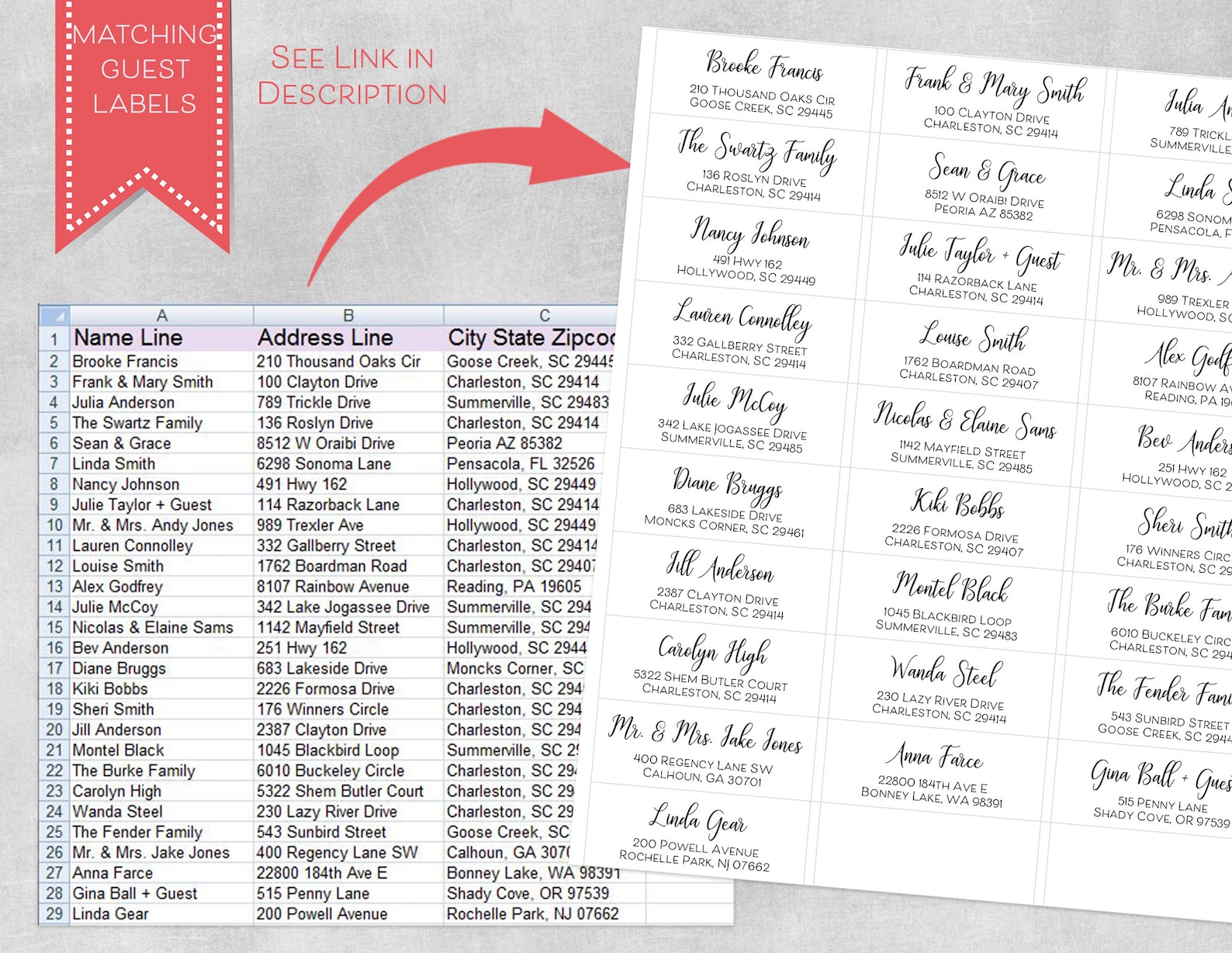 Return Address Labels Calligraphy Address Labels Fancy - Etsy