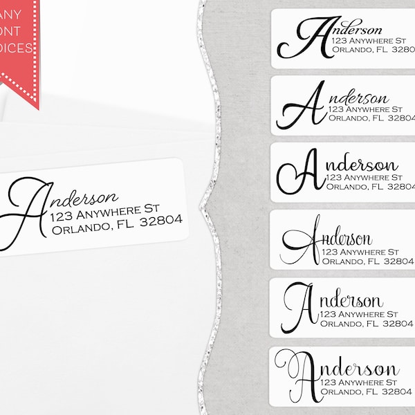 Monogram Address - Etsy