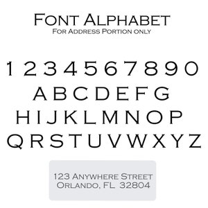 Script Address Label, Modern Script Return Address Label, Custom ...