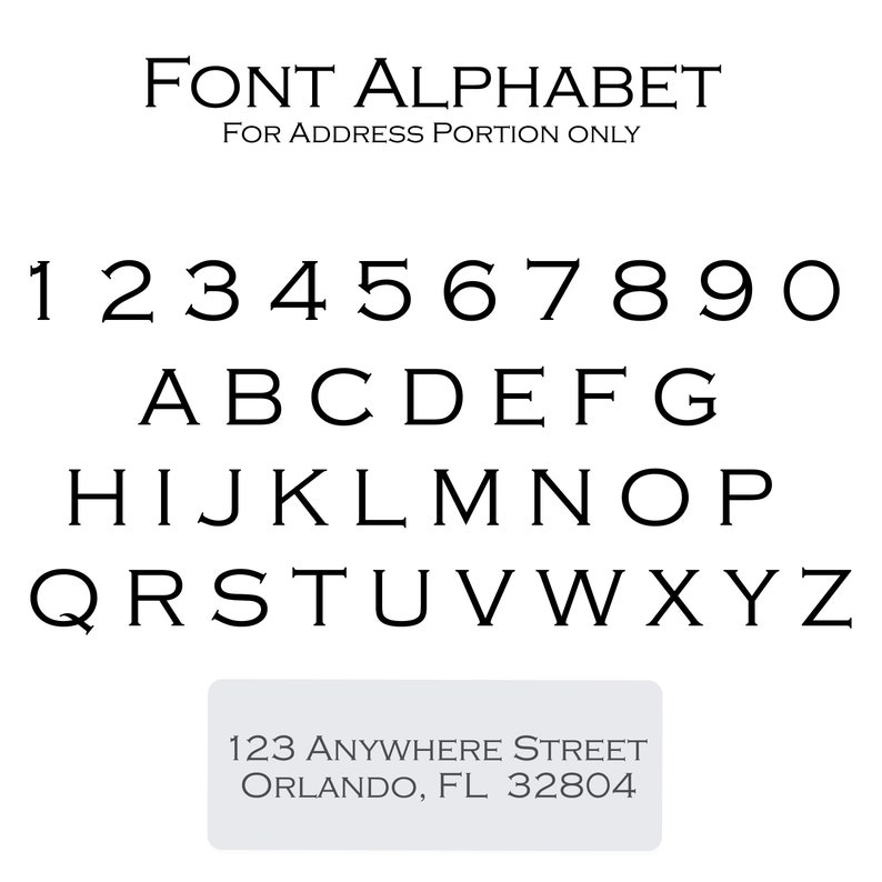 Script Address Label Modern Script Return Address Label - Etsy