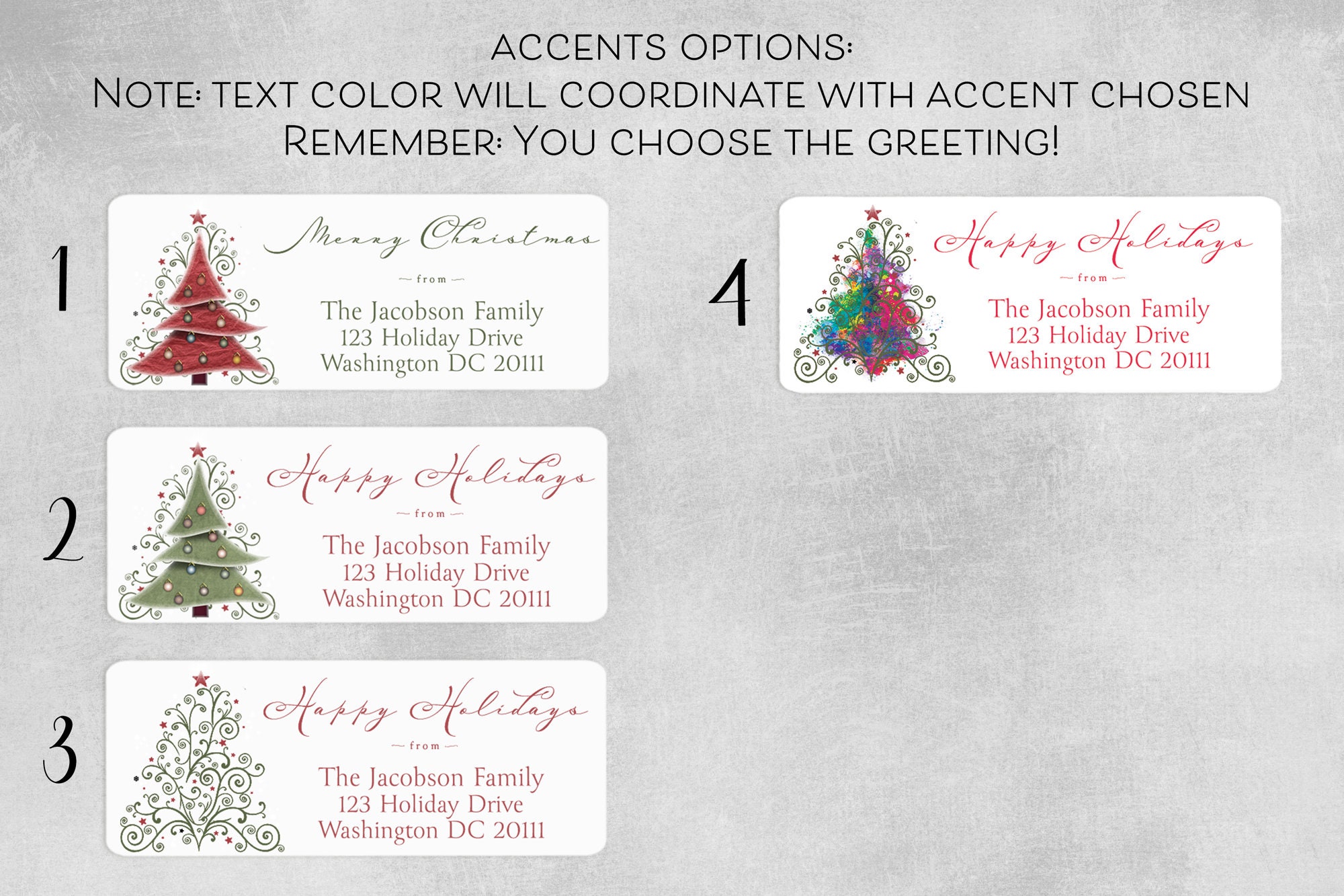 Christmas Address Label Holiday Address Label Return Address - Etsy