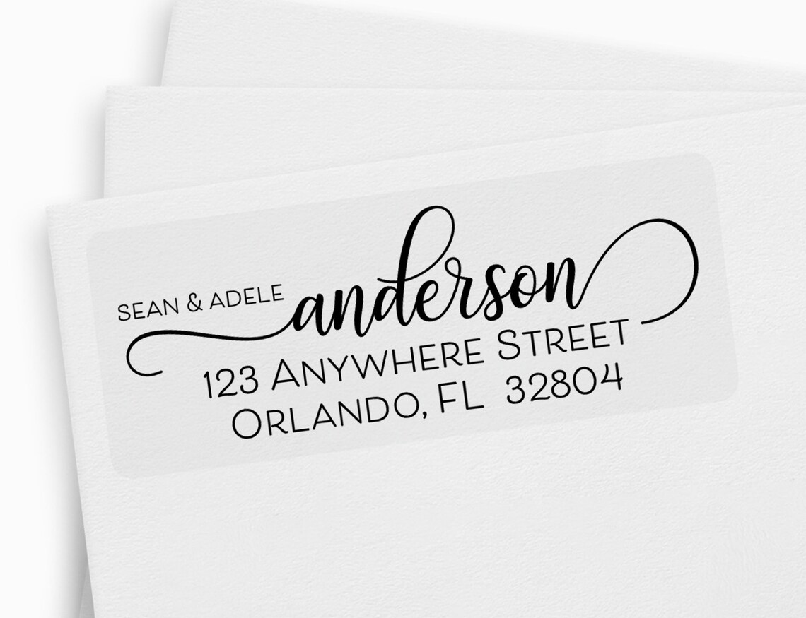 Return Address Labels Calligraphy Address Labels Fancy | Etsy