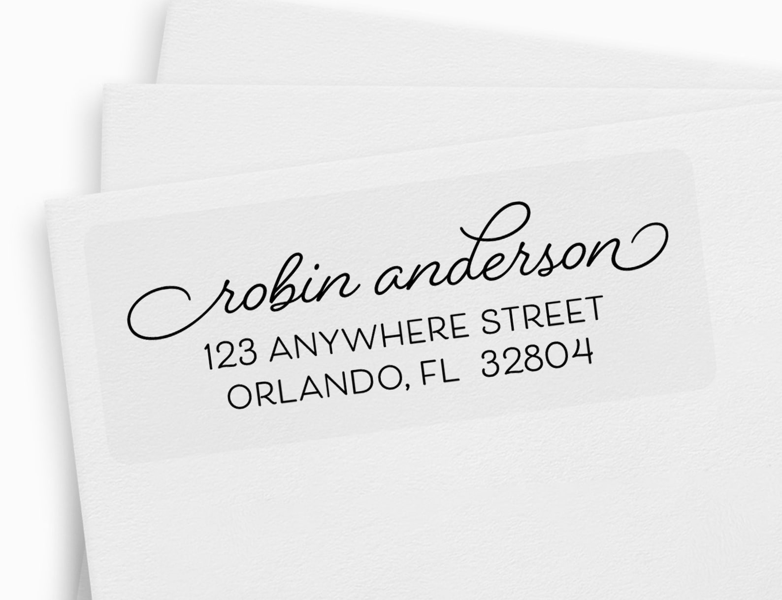 Script Return Address Labels, Modern Script Mailing Address Labels ...