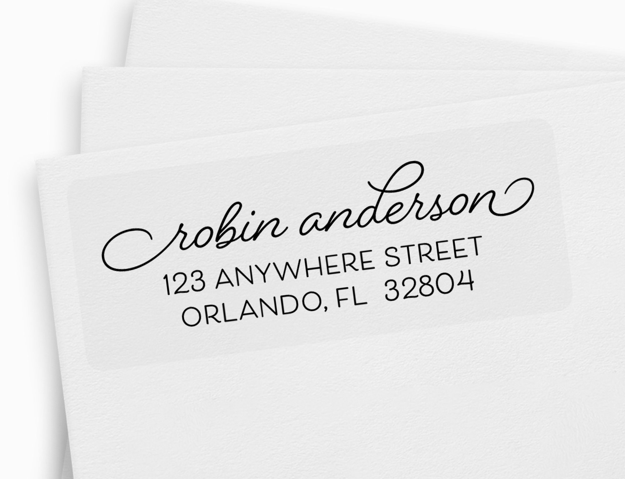 Script Return Address Labels, Modern Script Mailing Address Labels ...