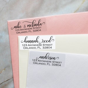 Return Address Labels, Modern Stylish Personalized Return Address ...