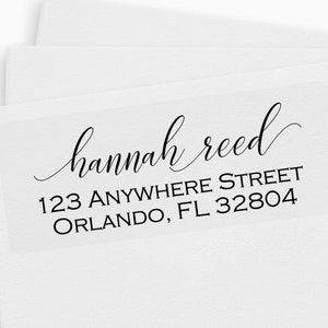 Script Address Label, Modern Script Return Address Label, Custom ...