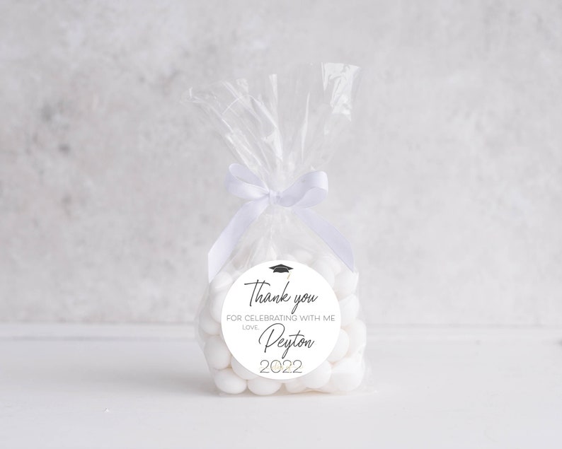 Graduation Thank You Sticker Graduation Party Favor Sticker - Etsy