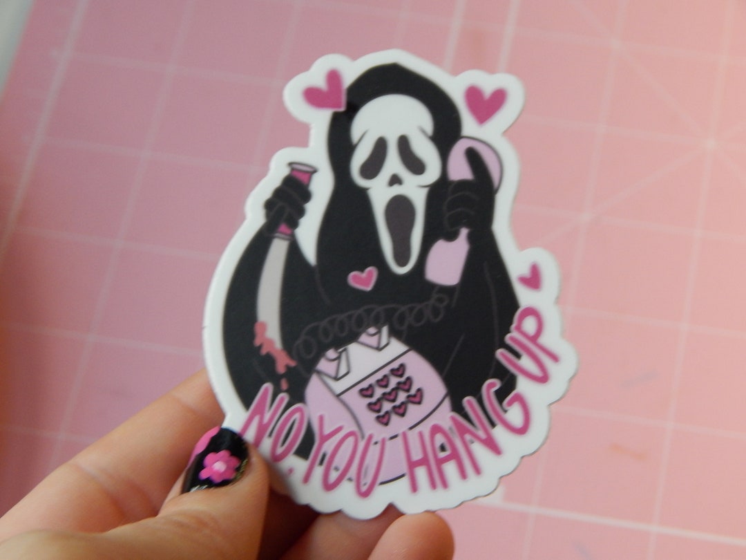 Ghost Face Sticker - Etsy
