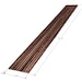 Walnut Concave Tambour Wood Panels/reeded Wood – Solid American ...