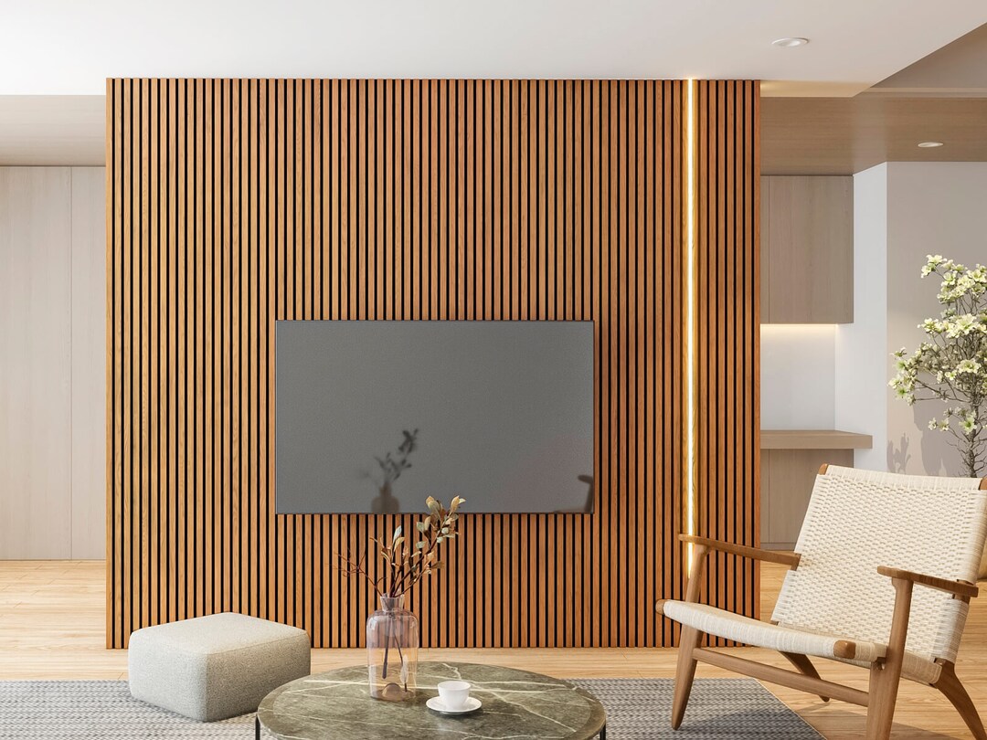 Woody Walls Full Height Acoustic Wood Wall Panels for Interior Wall ...