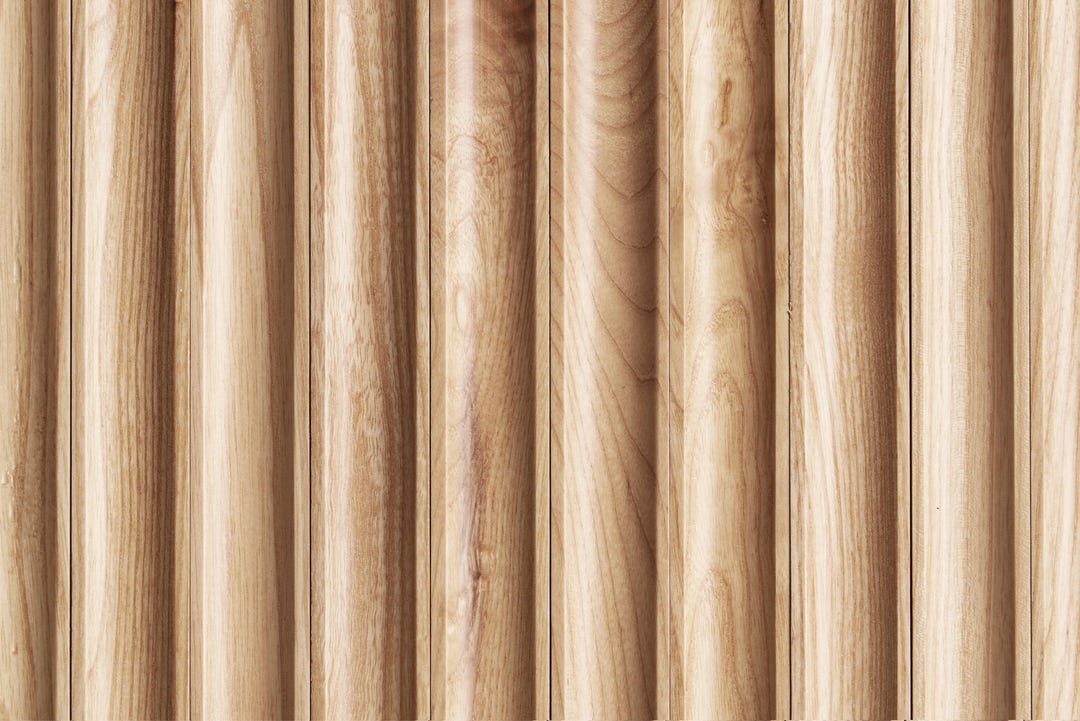 White Ash Concave Tambour Wood Panels/reeded Wood – American Hardwood ...