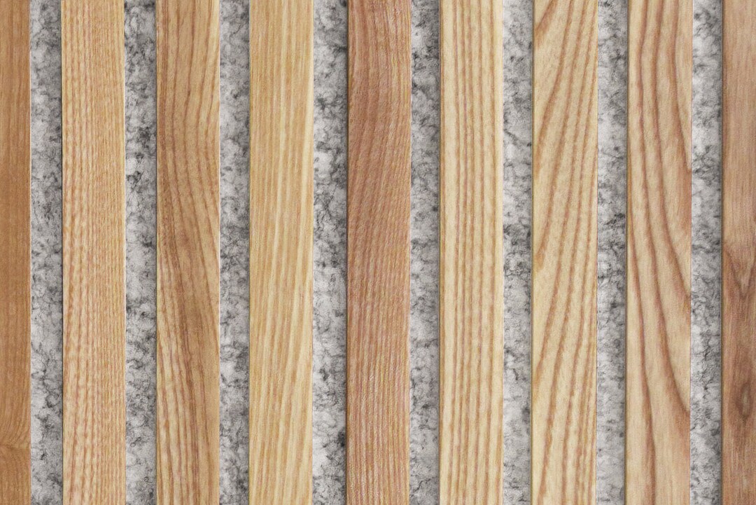 Woody Walls Solid Wood Slat Wall Paneling | Set of 2 Seamless Joint ...
