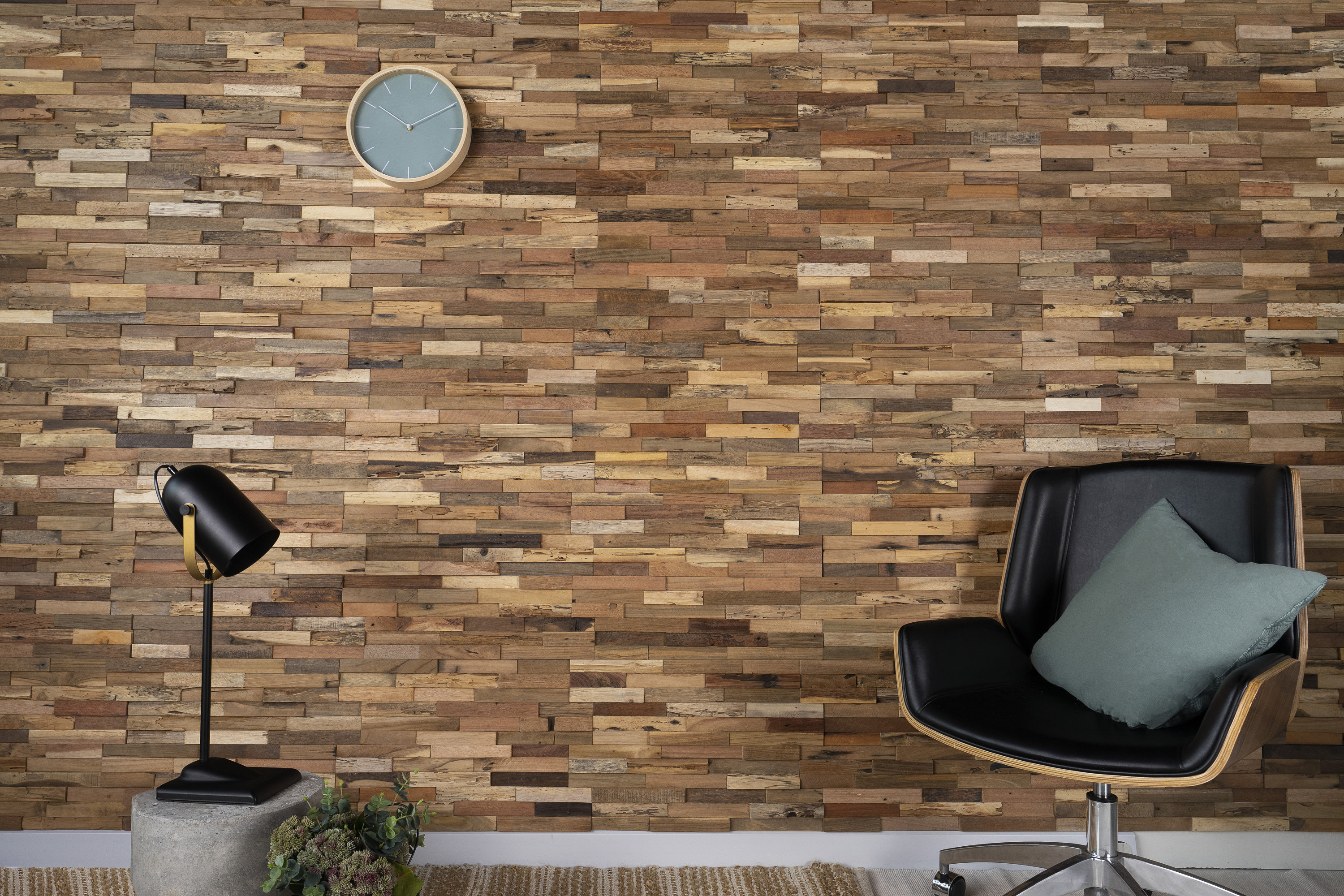 Woody Walls 3D Reclaimed Barn Wood Wall Panels | DIY Glue and Nails ...