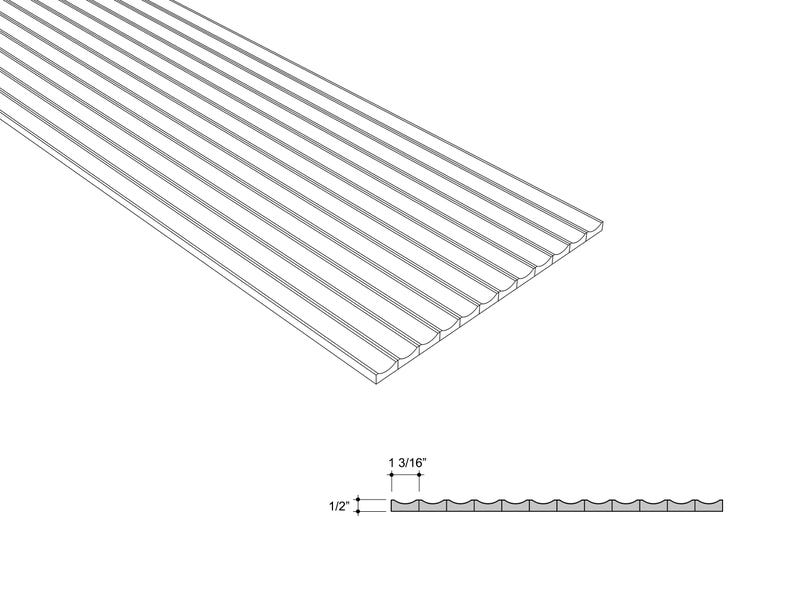 Walnut Concave Tambour Wood Panels/reeded Wood – Solid American ...