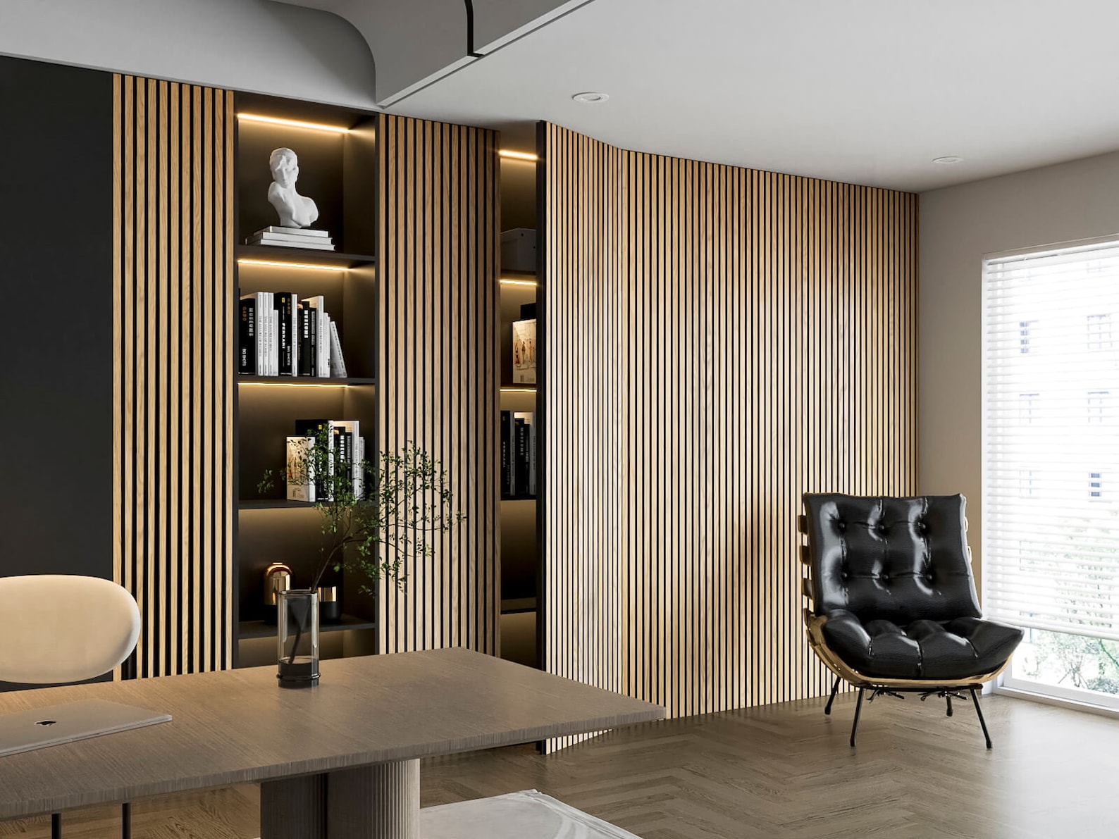 Woody Walls Full Height Acoustic Wood Wall Panels for Interior Wall ...