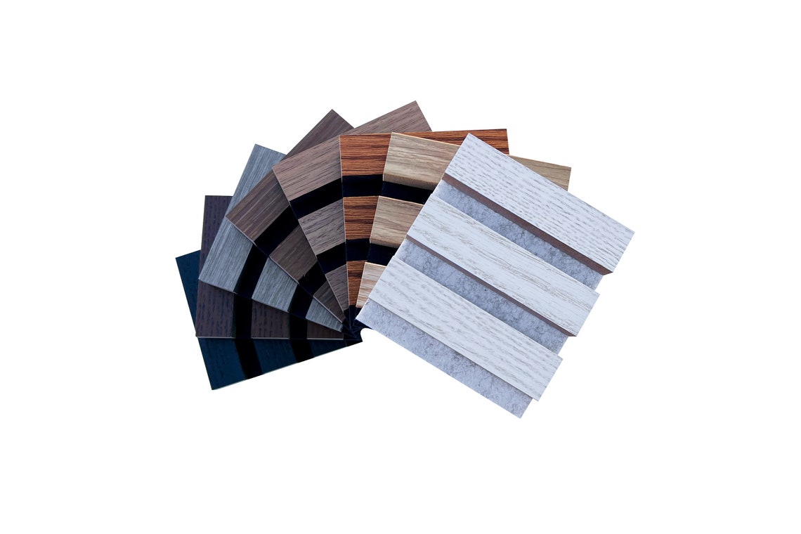 Woody Walls Acoustic Wood Samples | Set of 8 Wood Slat Samples | DIY ...