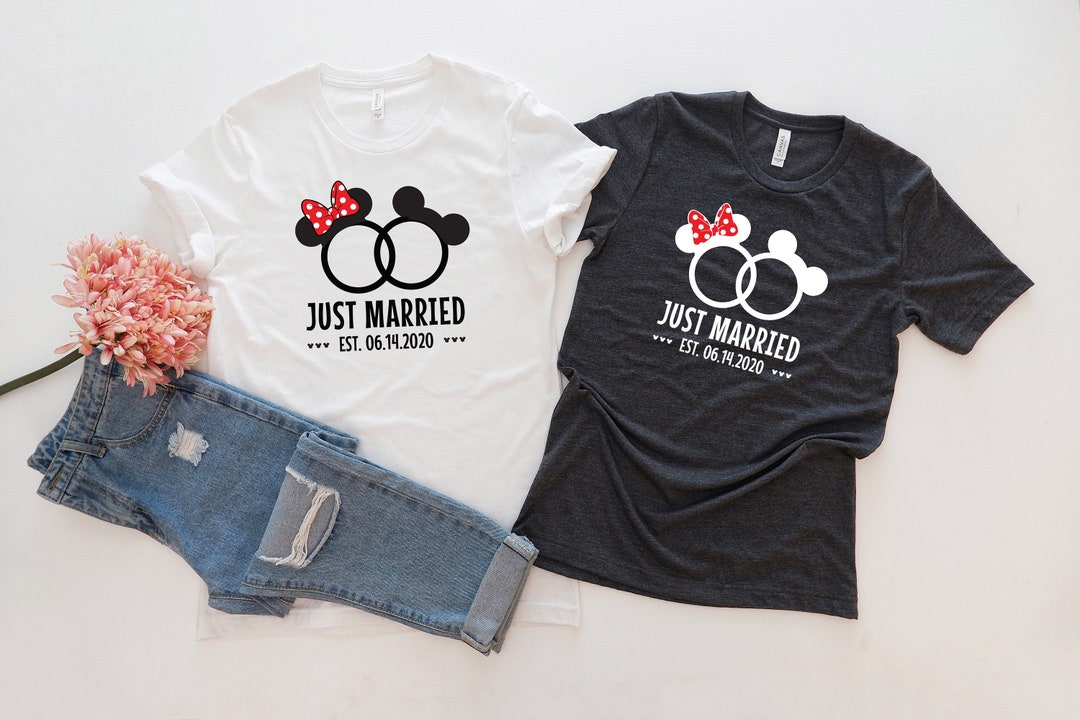 Just Married Shirts, Disney Honeymoon Shirts, Disney Newlywed ...