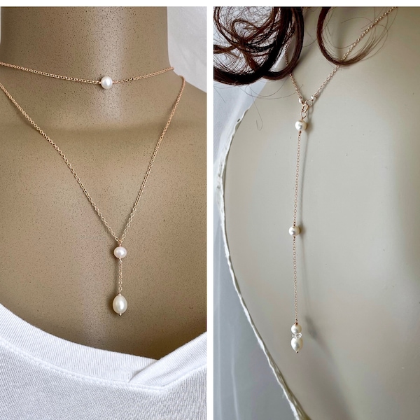 Back Drop Necklace - Etsy