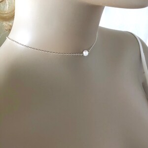 Bridal Day Back Pendant With Single Roundish Pearl Necklace, Detachable ...