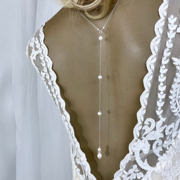 Bridal Back Necklace - Etsy