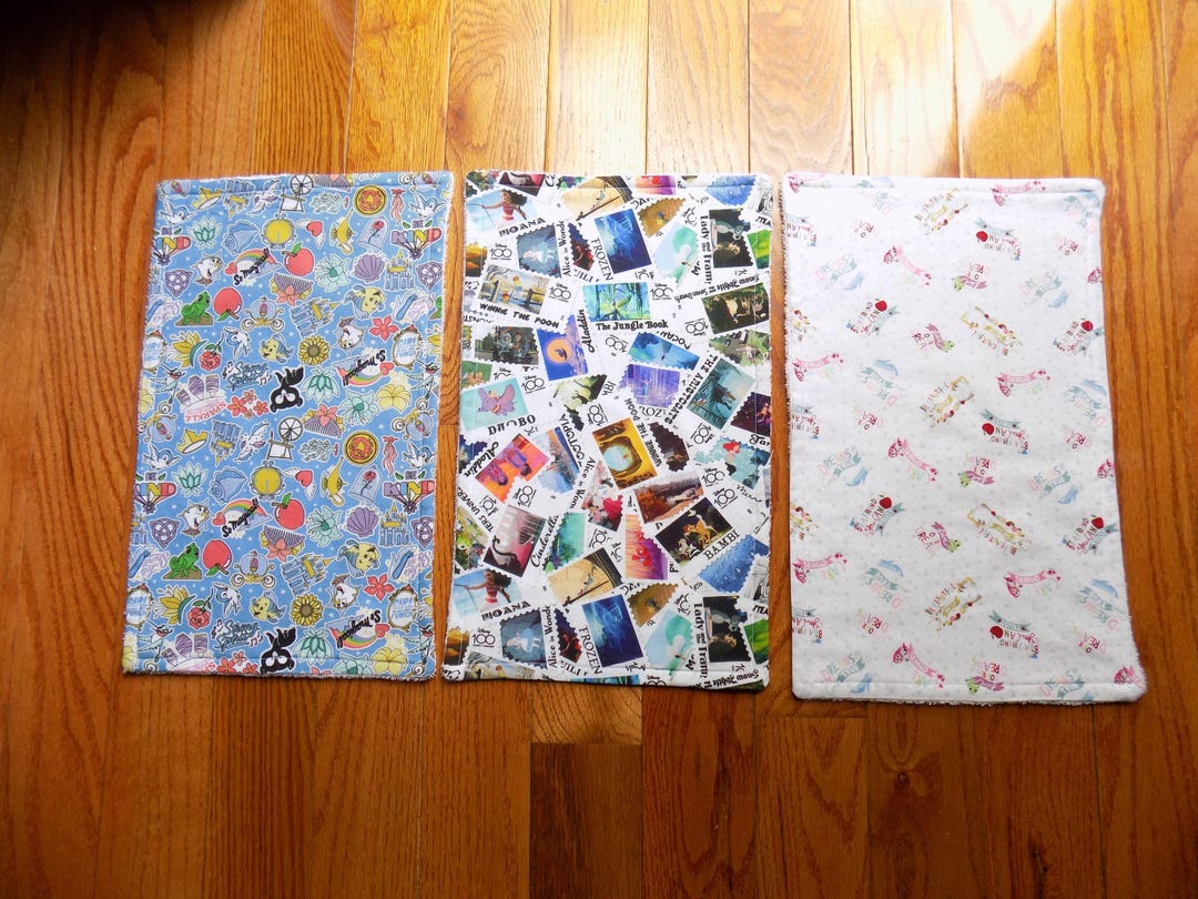 Disney Icons 3 Burp Cloths - Baby Shower Gift - Etsy