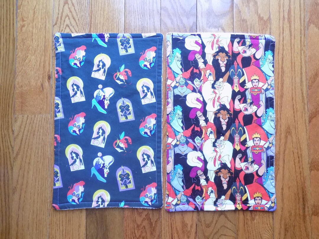 Set of 2 Disney Villains Burp Cloths Baby Shower Gift - Etsy