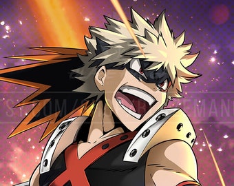 Bakugo Cross Stitch - Etsy