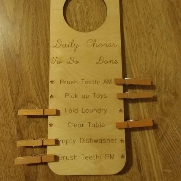 Door Chore Chart - Etsy