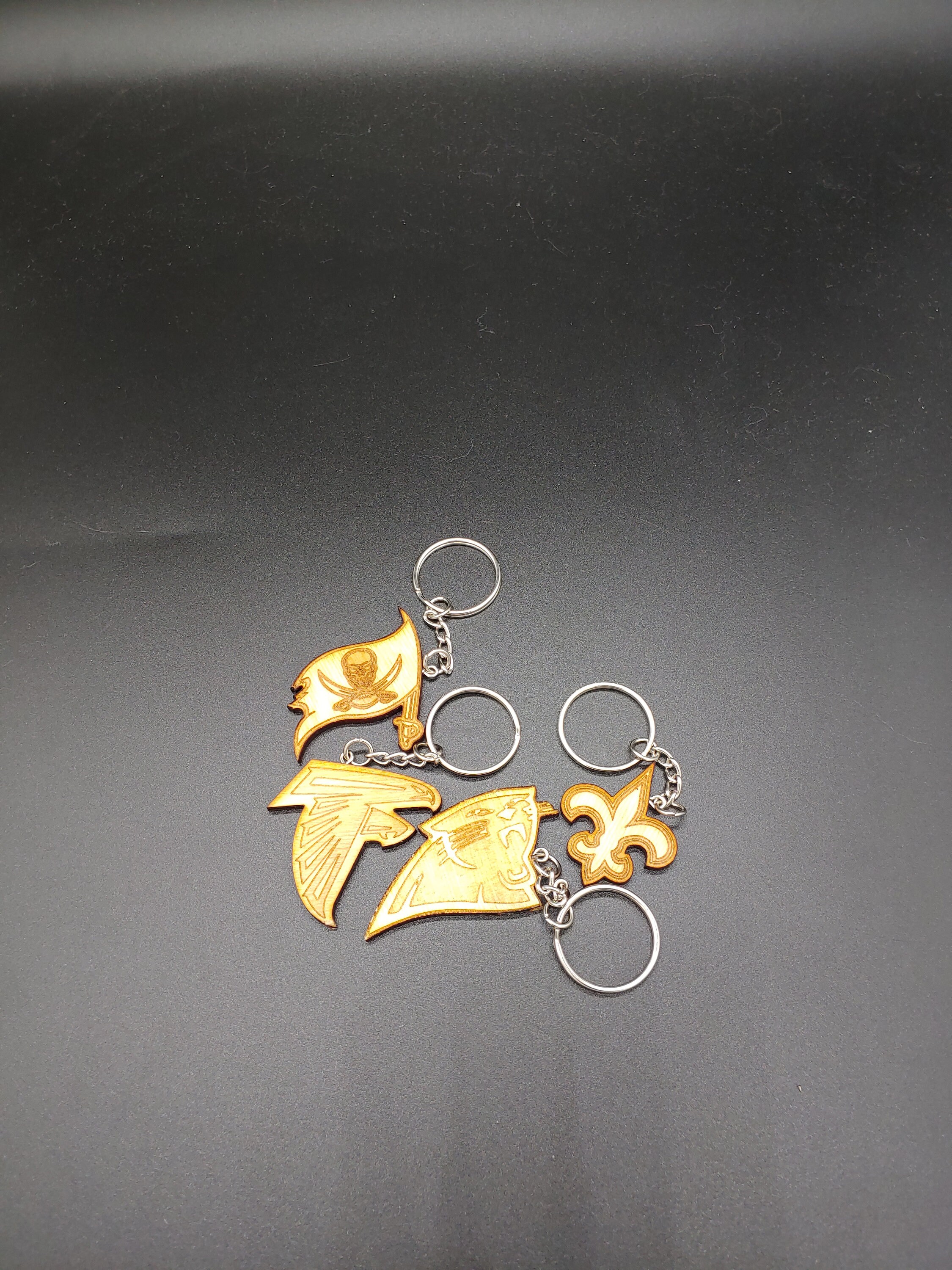 NFL NFC South Team Logo Keychains Laser Cut and Engraved on - Etsy