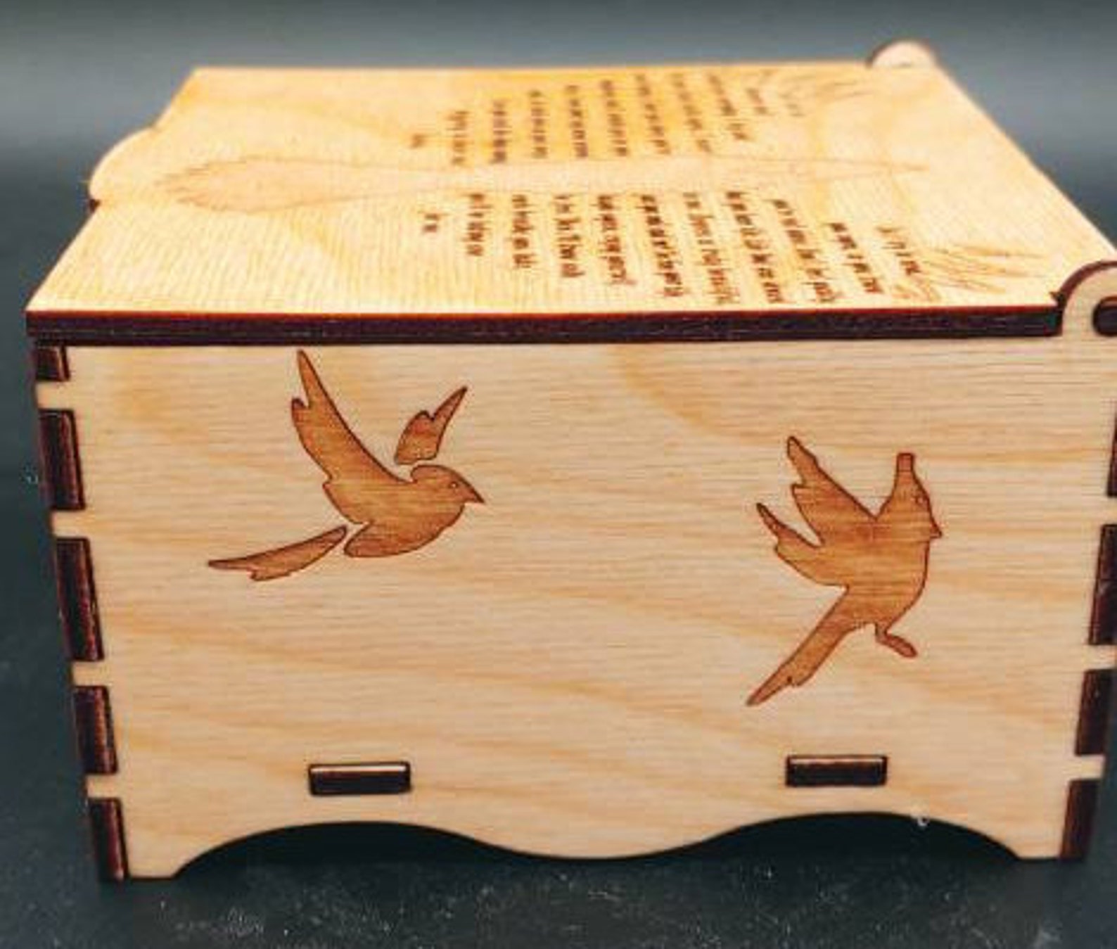 Cardinal Themed Memorial Boxes Laser Cut and Engraved on Wood | Etsy
