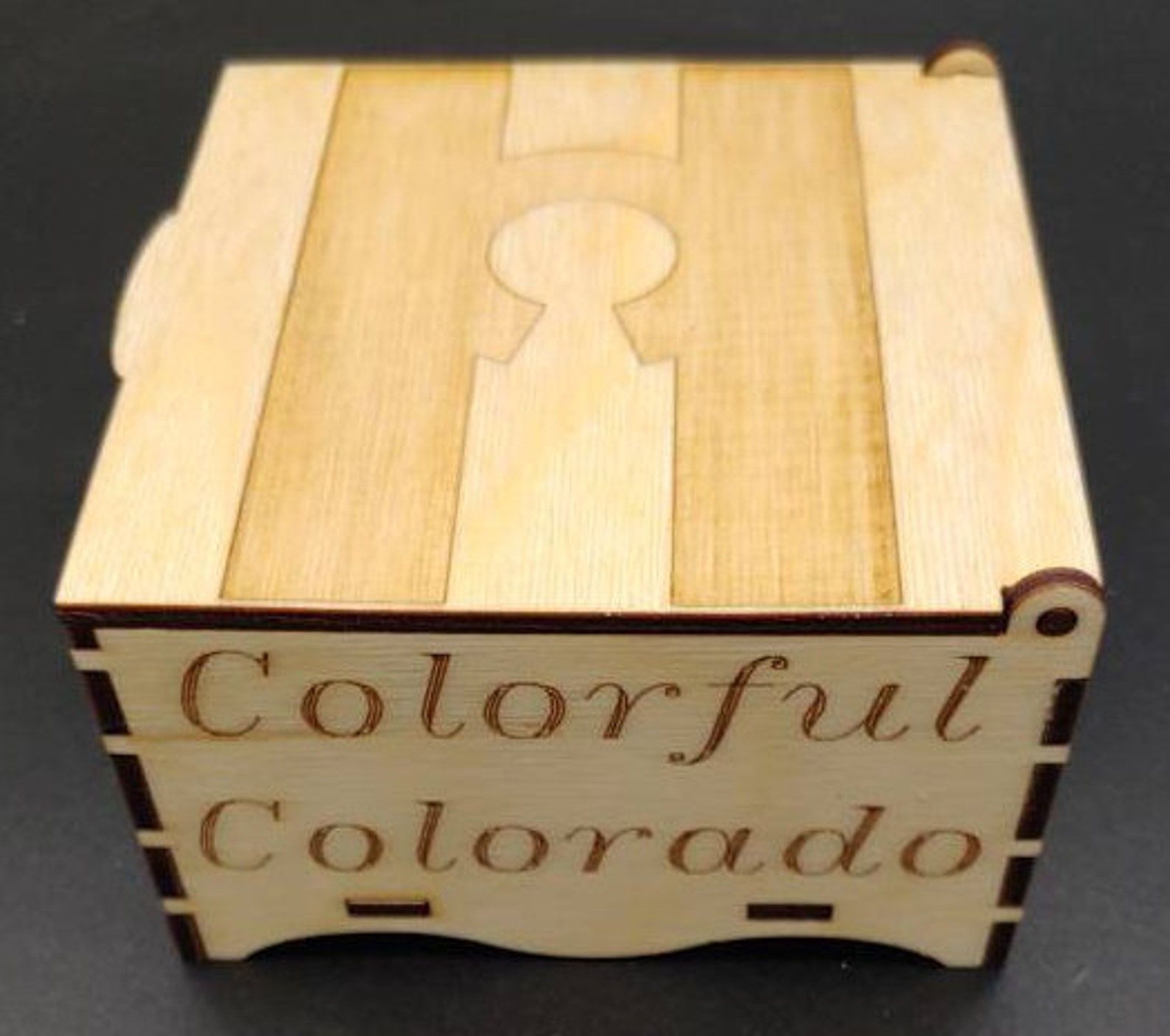 State Slogan Boxes Laser Cut and Engraved on Wood | Etsy