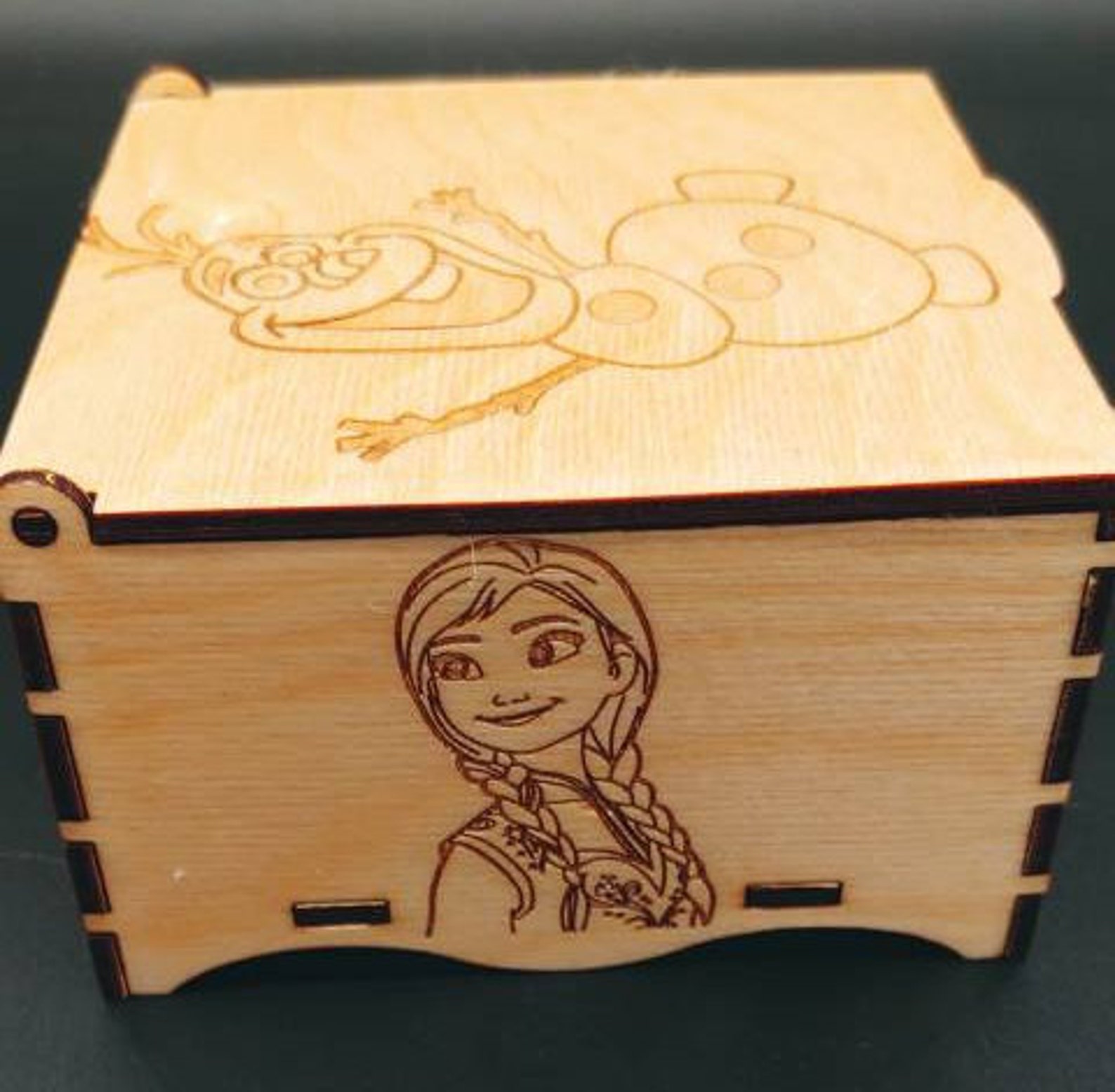 Frozen: Olaf Themed Boxes Laser Cut and Engraved on Wood | Etsy